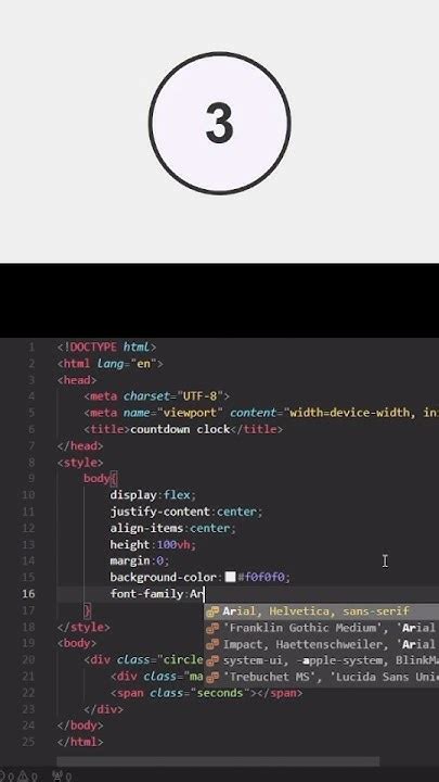Countdown Timer Html Css Coding Shorts 🖇️ Shorts Coding