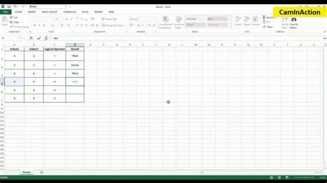 How To Ms Excel Formulas 5 Logical Operator Youtube