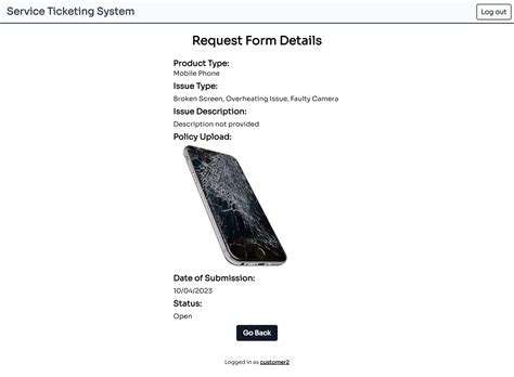 Service Ticketing System