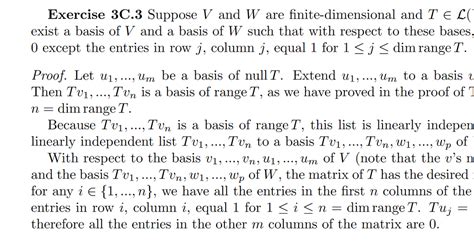 [university Linear Algebra] Not Understanding Proof For Any Linear Transform T That There Exists