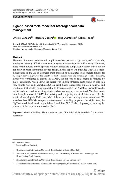 a graph based meta model for heterogeneous data management request pdf