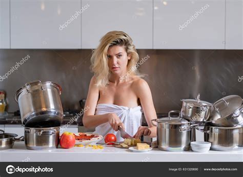 Sexy Girl Cooking Breakfast