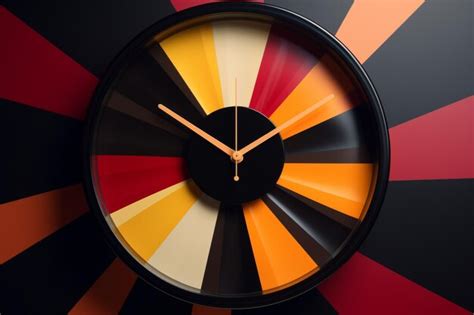 Premium Photo An Animated Analog Wall Clock Spinning Through The Hours