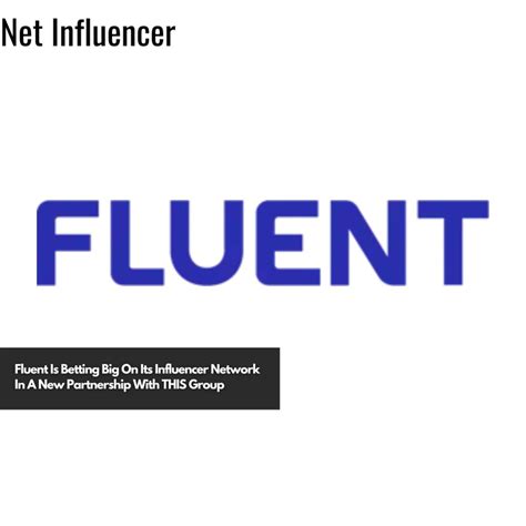 Fluent Is Betting Big On Its Influencer Network In A New Partnership