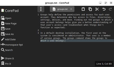 Corepad Simple Lightweight But Powerful Text Editor Linuxlinks