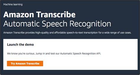 Amazon Transcribe Now Generally Available AWS News Blog