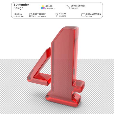 Premium Psd Number Design 3d Modeling Psd