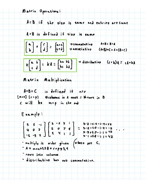 2 Matrix Addition And Multiplication Matrix Operations If The Size Is Same And Entries Are