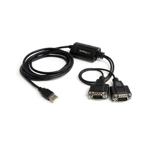 StarTech USB To Serial Adapter 2 Port COM Port Retention FTDI USB To RS232 Adapter Cable