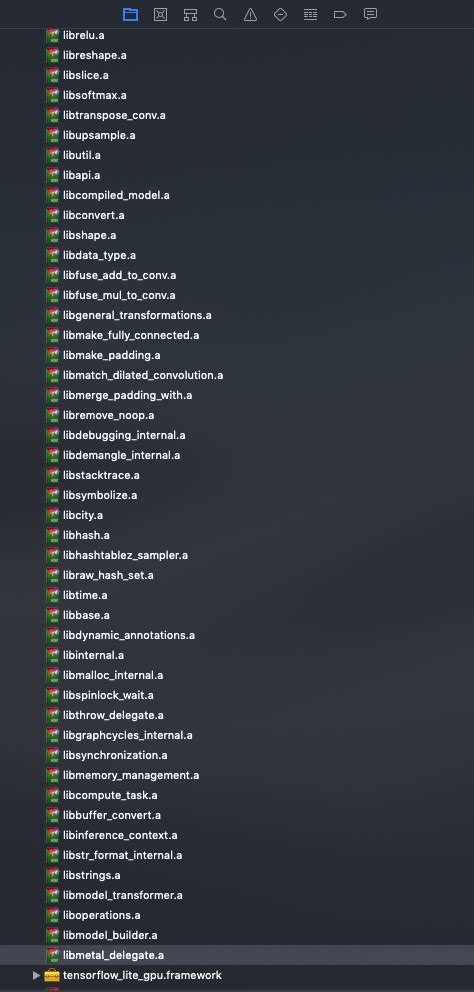 tflite delegates gpu libmetal delegate a is missing · issue 27325 · tensorflow tensorflow · github