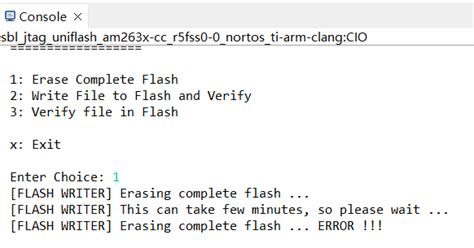 AM Is It A Bug For Sbl Jtag Uniflash In Mcu Plus Sdk Am X Arm Based