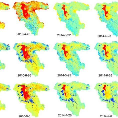 Spatial Distribution Maps Of The Vegetation Index Ndvi Please Download Scientific Diagram
