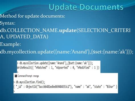 Introduction To Mongodb And Crud Operations Pptx