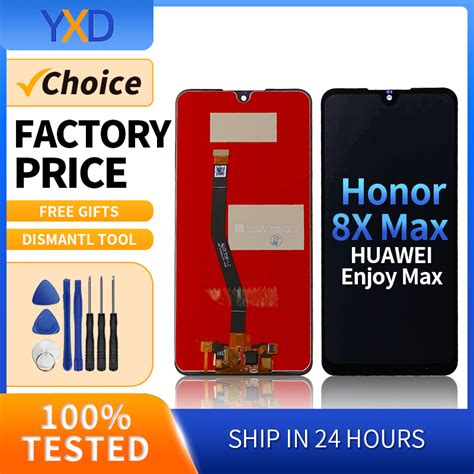 LCD Display For Honor X Max LCD Display Touch Screen Digitizer Assembly For Huawei Enjjoy Max