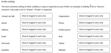 How to make all profiles visible ONLY to logged in users ℹ Support