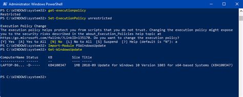 How To Install Windows Update Using Powershell In Windows 10 Technoresult