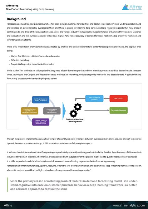 New Product Forecasting Using Deep Learning Pdf