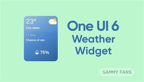 One Ui 6 Weather Widget And App Rsamsunggalaxy