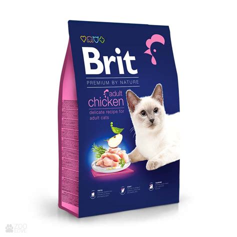 Купить корм Brit Premium by Nature Cat Adult Chicken для взрослых кошек ...