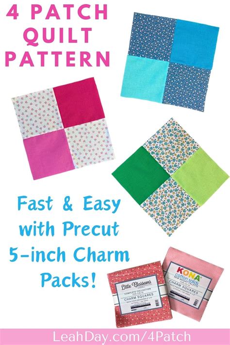 Four Patch Quilt Pattern And Paper Quilting Stencil Tutorial