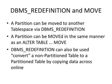 Partitioning Tables And Indexing Them Ppt