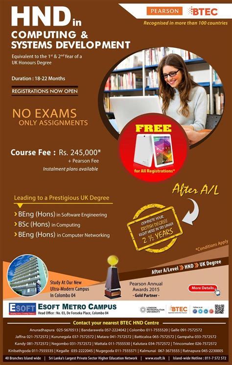 Esoft Metro Campus On Linkedin Did You Know That A Pearson Btec Hnd In Computing And Systems