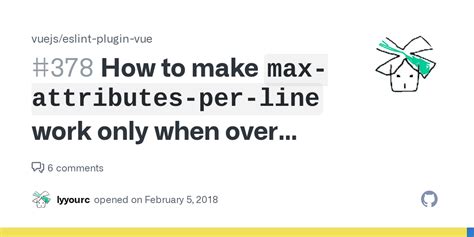How To Make `max Attributes Per Line` Work Only When Over Maximum Line