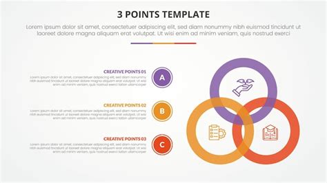 Premium Vector 3 Points Stage Template Infographic Concept For Slide