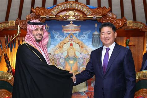 Монгол Улсын Ерөнхийлөгч У Хүрэлсүх Саудын Арабын Хаант Улсын Эрхэм