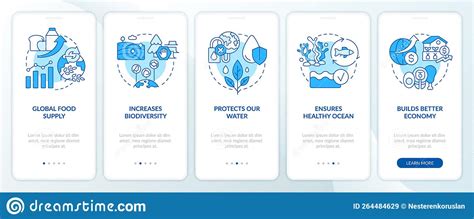 Regenerative Food Blue Rectangle Infographic Template Cartoon Vector 264572933