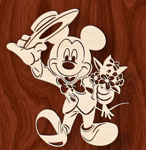 Mickey Mouse Laser Cut Files For Christmas Laser Cut Files Laser