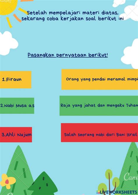 Lkpd Pai Kelas 4 Kisah Keteladanan Nabi Musa As Online Exercise For Live Worksheets
