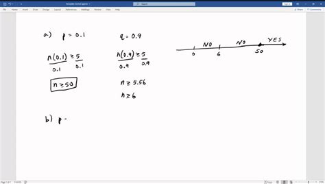 Solvedrecall That For Use Of A Normal Distribution As An Approximation