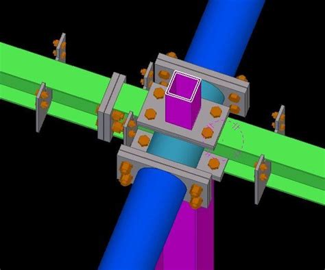 Sasikumar Marimuthu On Linkedin Tekla Connection Chs Bolt Column Beam Chs Ub Shs
