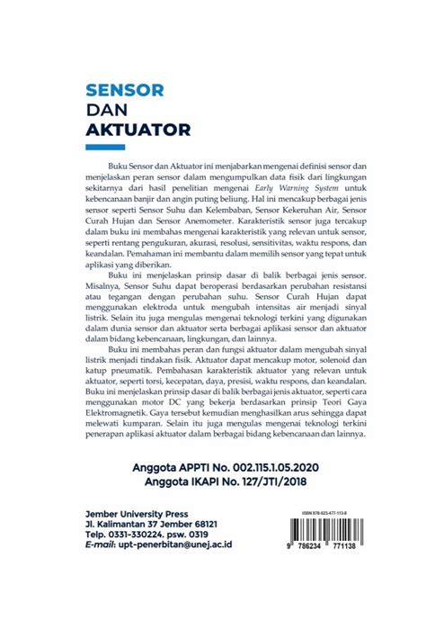 Sensor Dan Aktuator Upa Percetakan Dan Penerbitan Universitas Jember