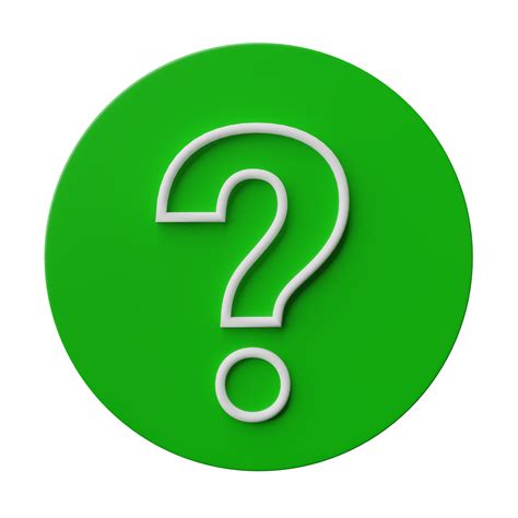 D Question Mark Icon Or Ask Faq Answer Solution Isolated On Transparent Background Png File