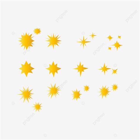 골드 스타 반짝이 벡터 금 별 반짝이는 Png 일러스트 및 벡터 에 대한 무료 다운로드 Pngtree