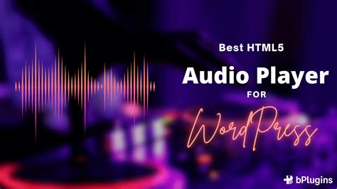 Best HTML5 Audio Player WordPress Plugin