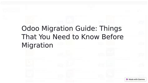 Odoo Migration Guide Things That You Need To Know Before Migration Mindrich Technologies By