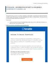 Exploring Vulnerability Scanning With Nessus In Information Course Hero