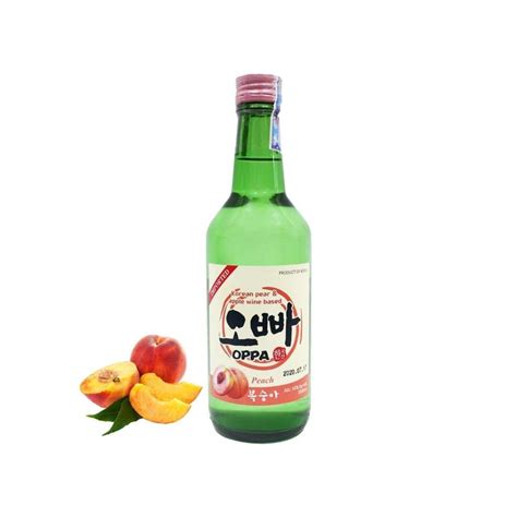 Rượu Soju Hàn Quốc Oppa vị Đào Peach ml Chính Hãng Thế Giới Soju