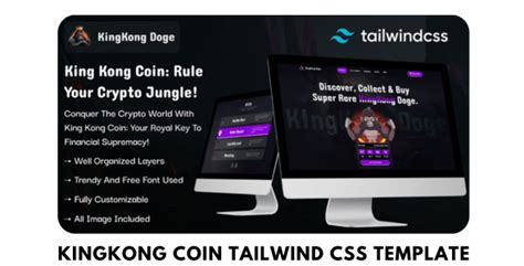Kingkong Coin Tailwind Css Template Getallscripts
