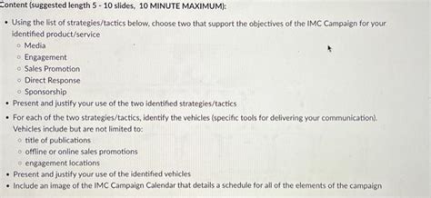 Solved Need Help Creating A Presentation My Product Is