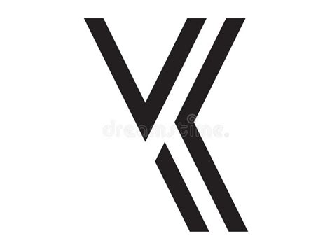 Yk Letter Logo Design Template Vector Stock Vector Illustration Of