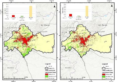 Land Usecover Classification Map Of Amman For 1990 And 1995 Developed