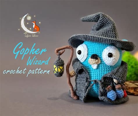 Crochet Pattern Go Gopher Wizard Amigurumi Pattern Pdf Etsy