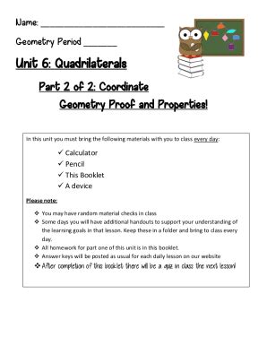 Fillable Online Common Core Geometry Unit 6 Lesson 2 Properties Of Fax Email Print PdfFiller