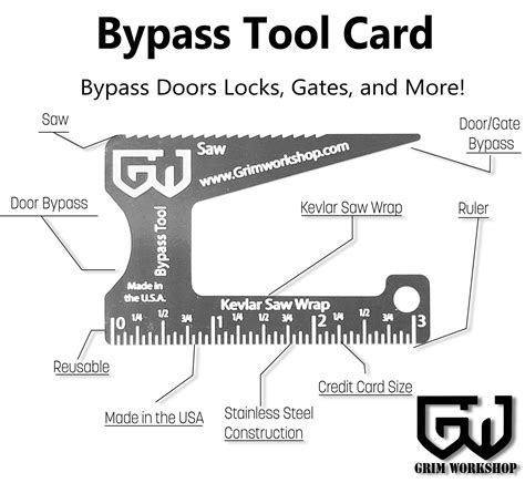 Credit Card Size Door Lock Bypass Tools Grimworkshop