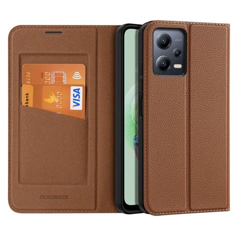Capa Xiaomi Redmi Note G Flip Dx Skin X Castanho