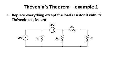 Lecture 11 Thvenins Theorem Background And Justification Examples
